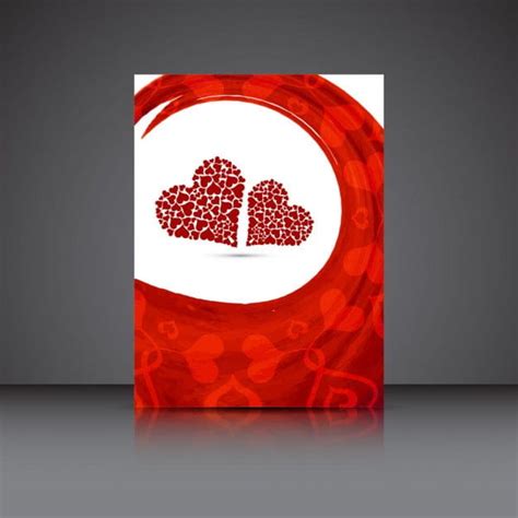 수채화에서 발렌타인 카드 Eps Ai Uidownload