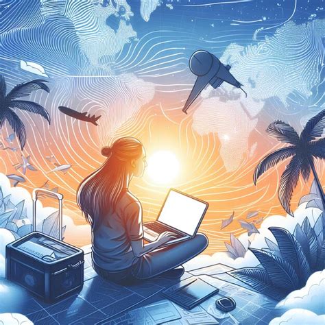 Premium Photo Remote Work In Paradise The Digital Nomad Lifestyle