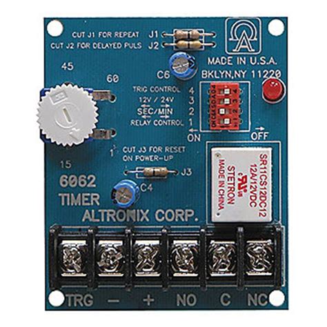 Altronix 6062 Multi Function Timer 12v Dc Or 24v Dc