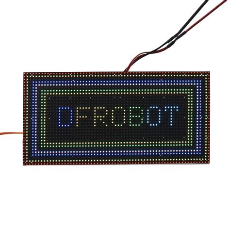 64x32 Flexible RGB LED Matrix Panel 4mm Pitch Compatible With Raspberry Pi Arduino Mega 2560