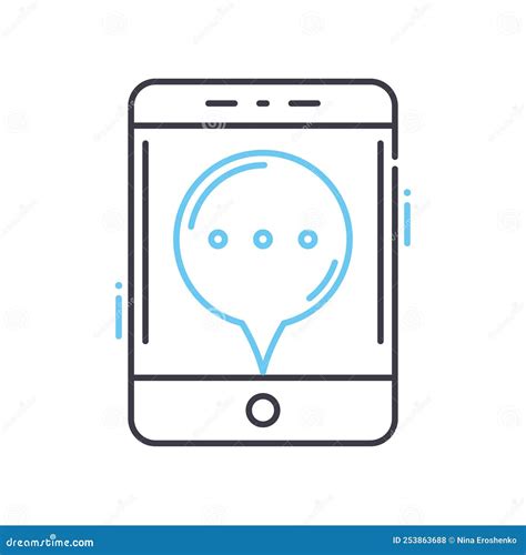 Gps Navigation Line Icon Outline Symbol Vector Illustration Concept Sign Stock Vector