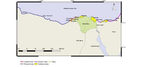 Mediterranean Sea In Egypt Location Sahel Egypts North Coast Eng