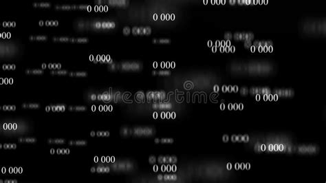 Flow Of Zeros Digital Background Matrix 3d Rendering Binary Code
