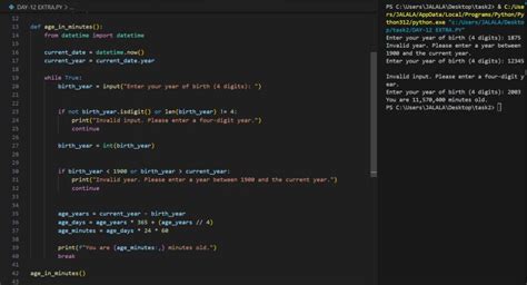 python luminarcodingchallenge day12 learningjourney jalala parveen