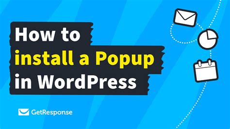 How To Install A Popup In Wordpress Getresponse Tutorial Youtube