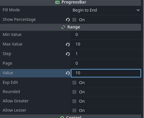 Progress Bar Issues Programming Godot Forum