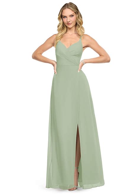 Azazie Davis Dusty Sage Bridesmaid Dresses Azazie
