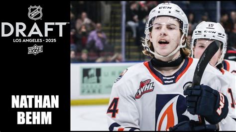 2025 Nhl Draft Nathan Behm 24 25 Highlights Youtube