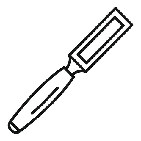 Chisel Icon Outline Style 14608554 Vector Art At Vecteezy