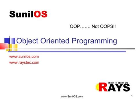 Object Oriented Programming Using C Cpp Ppt
