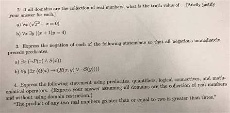 Solved If All Domains Are The Collection Of Real Numbers