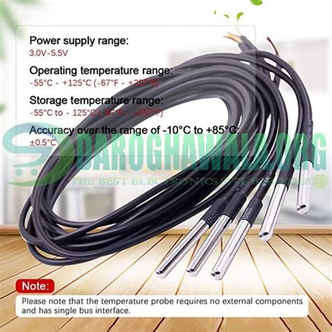 Ds18b20 Waterproof Temperature Sensor Digital Temperature Probe In Pakistan