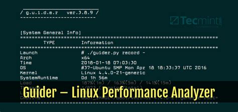 Guider A System Wide Linux Performance Analyzer