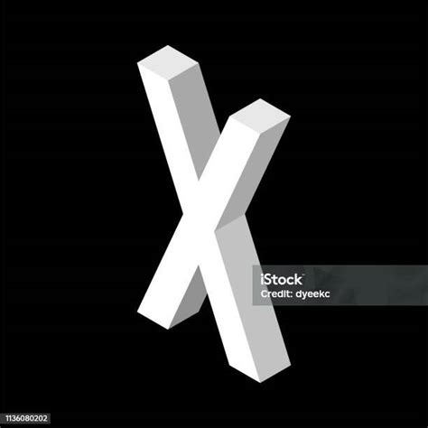 3d 문자 X 로고 아이콘 디자인 서식 파일 요소 로고에 대한 스톡 벡터 아트 및 기타 이미지 로고 0명 3차원 형태