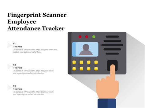 Fingerprint Scanner Employee Attendance Tracker Powerpoint Slides Diagrams Themes For Ppt