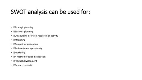 Swot Analysis Why Is It Important PPT