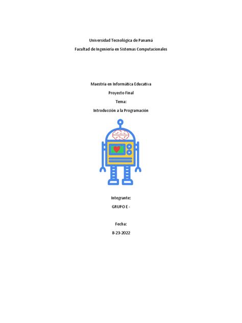 introducción a la programación pdf programación programa de