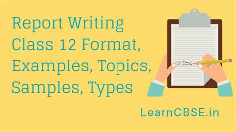 A Plus Topper Report Writing Format Cbse Class 12