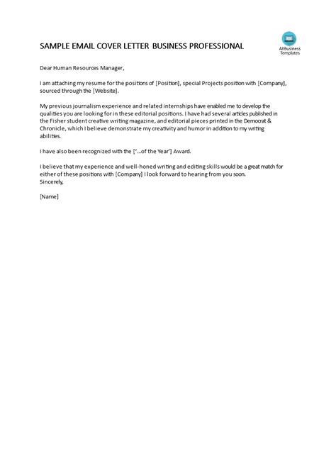 Simple Job Application Email Templates At