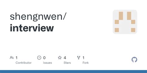 GitHub Shengnwen Interview