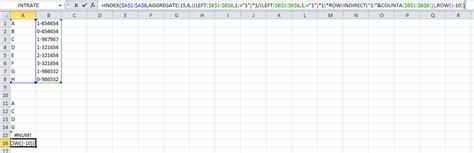 Excel Want To Indexmatch Just The Unique Row Stack Overflow