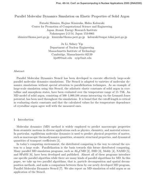 pdf parallel molecular dynamics stencil a new parallel computing