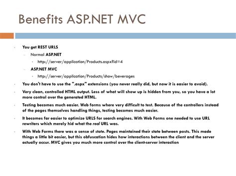 PPT ASP NET MVC Overview PowerPoint Presentation Free Download ID