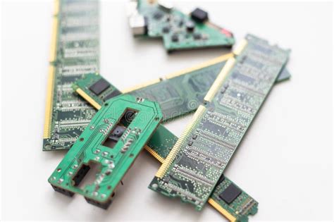 Many Different Computer Memory Modules Ram Sd Ddr Eprom Stock