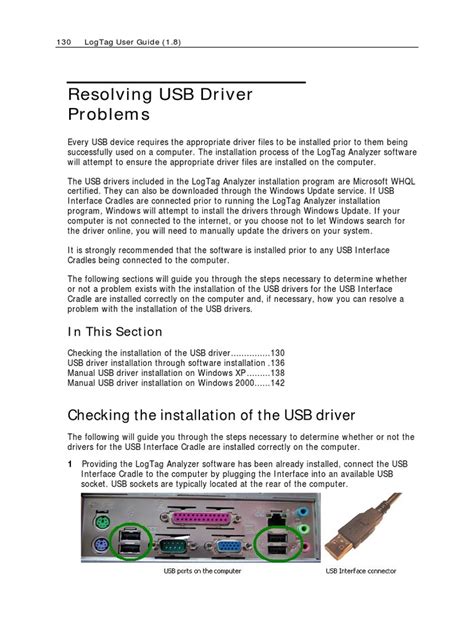 Resolving Usb Installation Issues Pdf Installation Computer