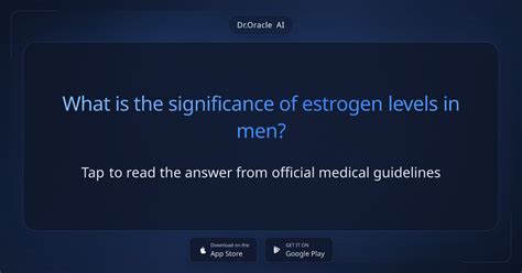 What Is The Significance Of Estrogen Levels In Men