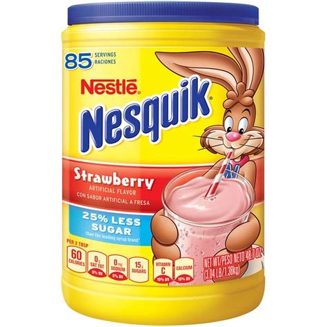 Nestlé Nesquik Strawberry Flavored Milk Powder 48 7 Oz Delivery Or