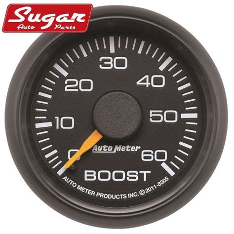 Buy 52mm Glowshift Analog Boost Gauge Tinted Black Face Silver Bezel In Omaha Nebraska
