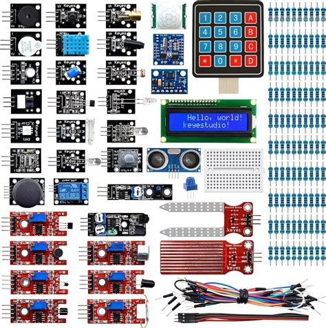 KEYESTUDIO 37 In 1 KEF16 Sensor Kit For Arduino With Tutorial Sensors Modules Compatible For