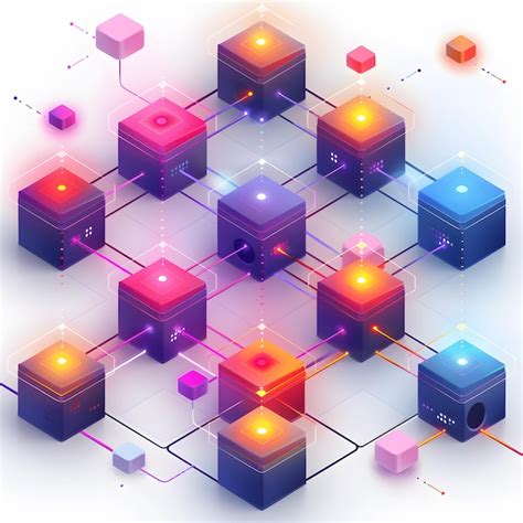Digital Network Concept An Abstract Illustration Of A Digital Network Representing Concepts Of