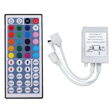 Rgb Led Controller 44 Keys Remote Control Control Box Ir Light Strip Controller Dc12v For 2835
