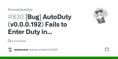 Bug Autoduty V000192 Fails To Enter Duty In Trustsupport Mode