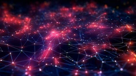 premium photo visual representation of network connections lines and