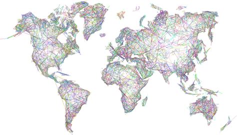 Abstract World Map PNG Transparent Picture PNG Mart