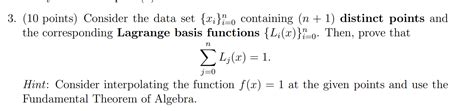 Solved Points Consider The Data Set Xi I N Containing Chegg