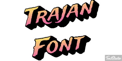 Trajan Font Font Animated  Logo Designs