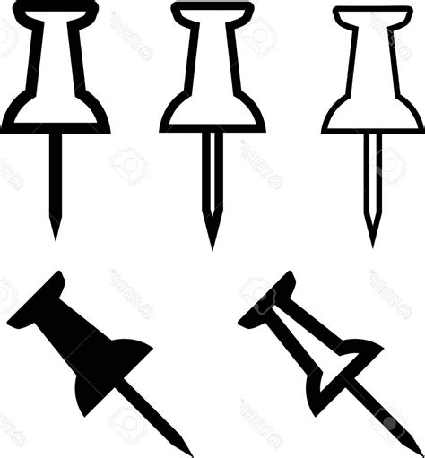 Push Pin Vector At Collection Of Push Pin Vector Free For Personal Use