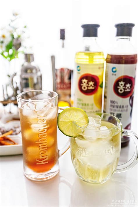 홍초 하이볼 만드는법 홈술 하이볼 레시피 청정원 홍초 레몬and라임 홍초 푸룬 먹는법 네이버 블로그