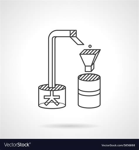 Sorting Machine Line Icon Royalty Free Vector Image