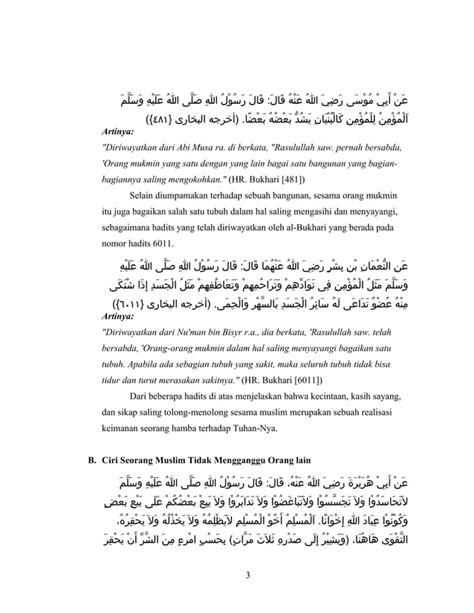 Hadits Cinta Sesama M Uslim Doc