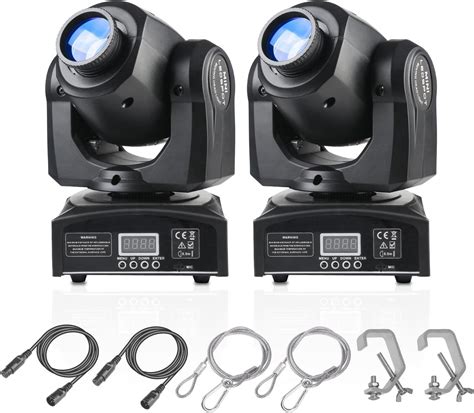 2pack Led Moving Head Light Mini 30w Dj Moving Head Gobo Light Mit 8 Gobos Und 8 Farben Dmx