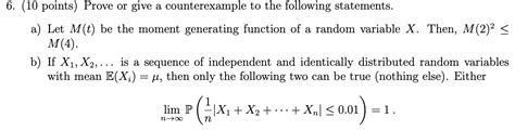 Solved Points Prove Or Give A Counterexample To The Chegg