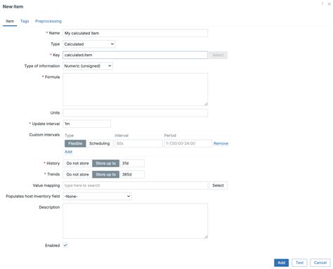 Calculated Items Zabbix Book