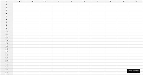 React Spreadsheet Component Examples CodeSandbox