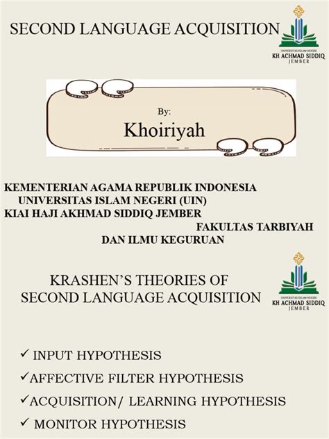 Meeting 4 Sla Theory Of Krashen Pdf Second Language Acquisition