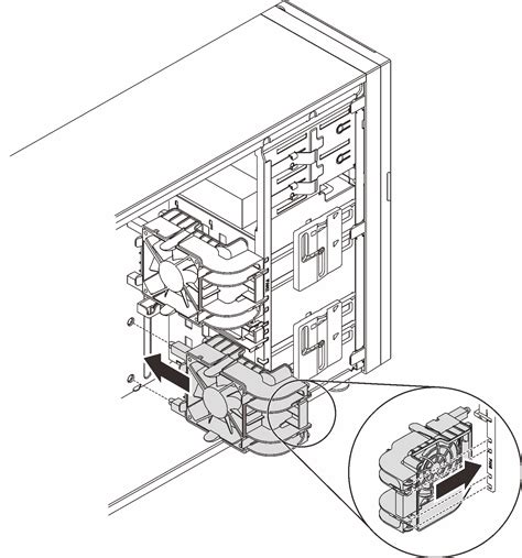 Install A Front System Fan St250 V2 Lenovo Docs